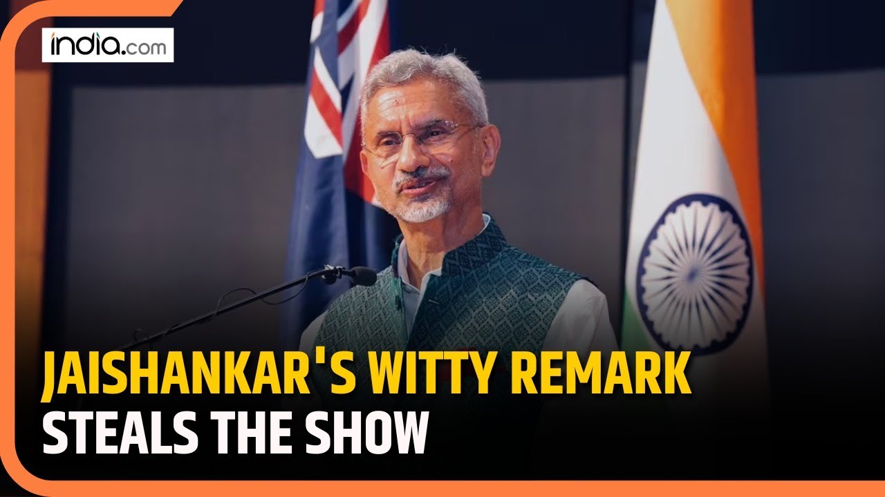 EAM S Jaishankar's witty remark steal the show in Brisbane, Australia ...