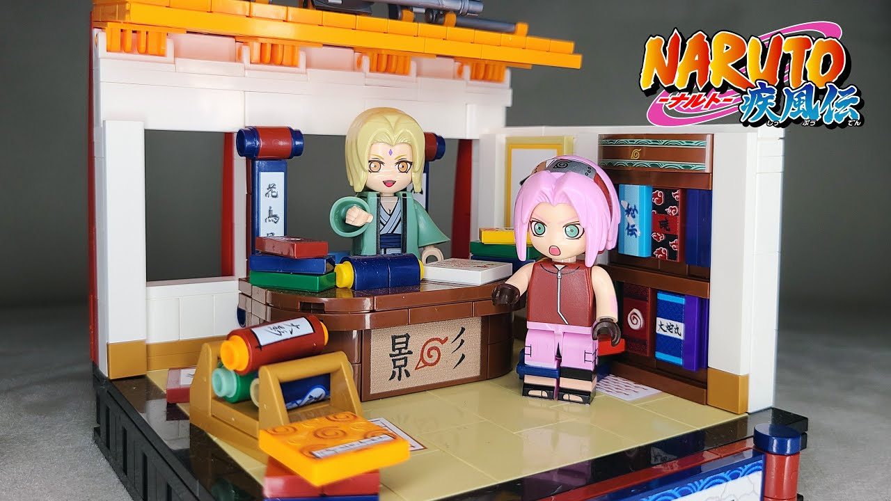츠나데&사쿠라 호카게 집무실을 레고로 만들어보자(Lego Naruto-Hokage residence) - YouTube