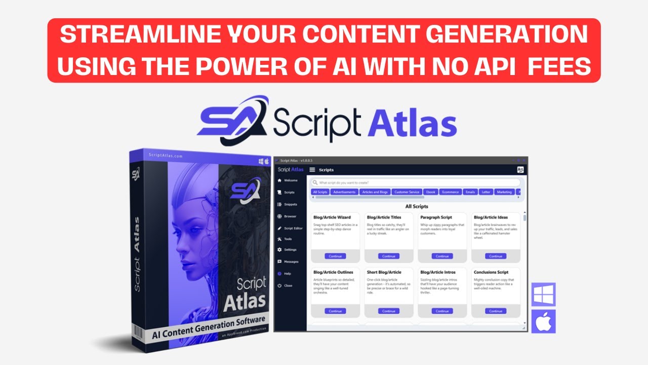 Script Atlas: Create, Innovate, and Dominate! The Ultimate AI Content ...