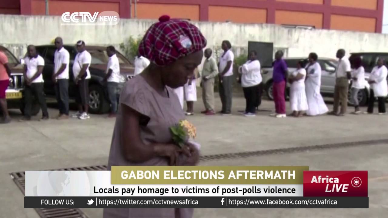 Gabon: Locals pay homage to victims of post-polls violence - YouTube