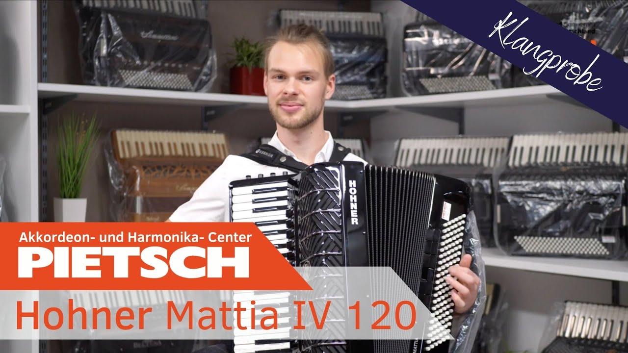 Akkordeon - Hohner Mattia IV 120 - Klangprobe - YouTube