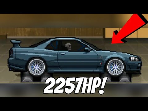 [Tune Time EP.14] Build the 2257 HP Skyline R34 in Pixel car racer ...
