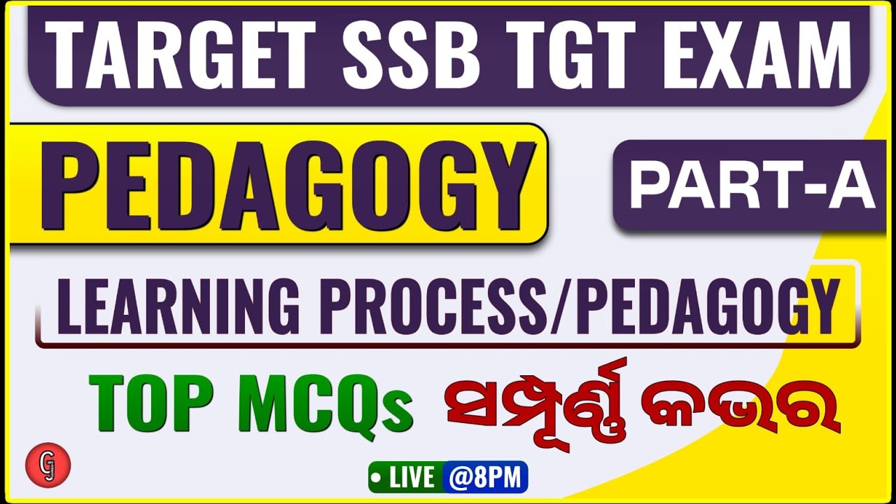 SSB TGT, LTR Teacher 2024 | Learning Process & Pedagogy Top MCQs | SSB ...