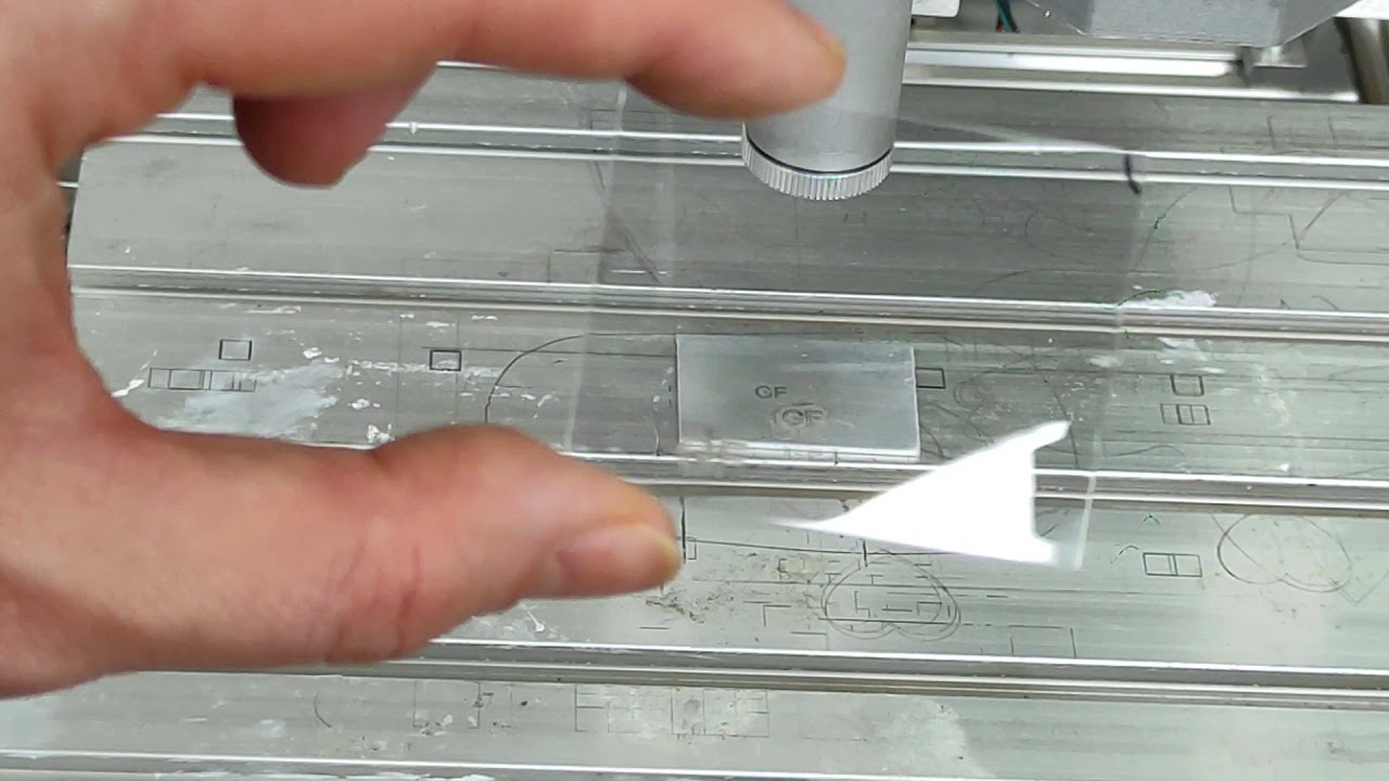 An Engraving in different colors on sapphire glass with an Endurance 10 ...