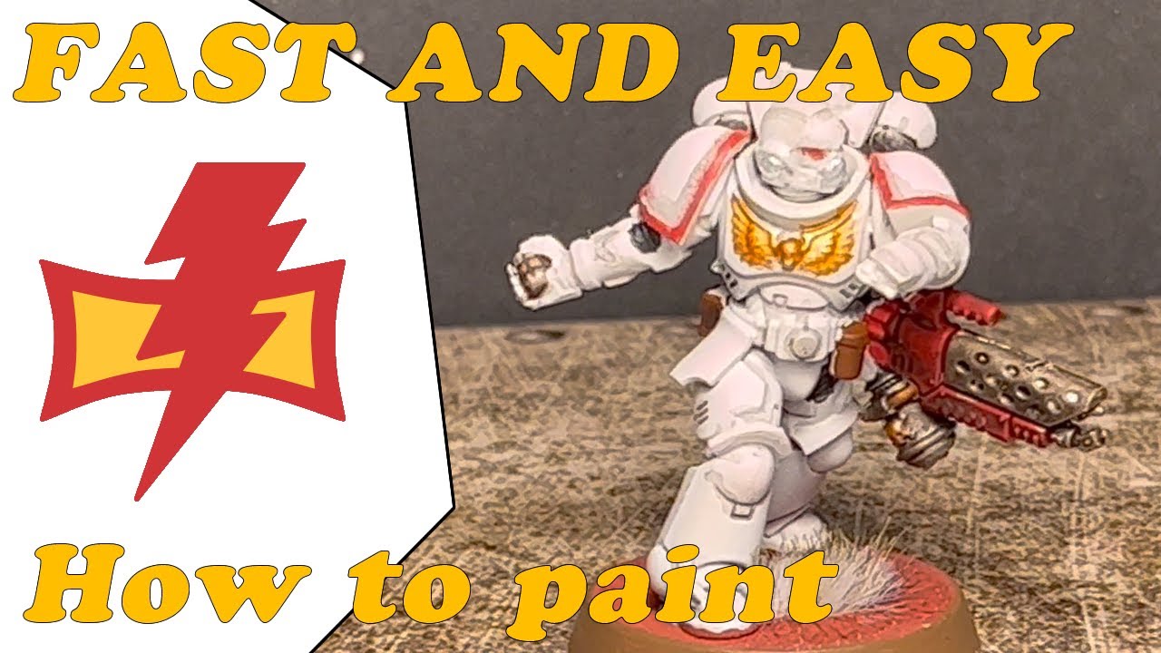 How to paint White Scars Space Marine FAST and EASY - YouTube