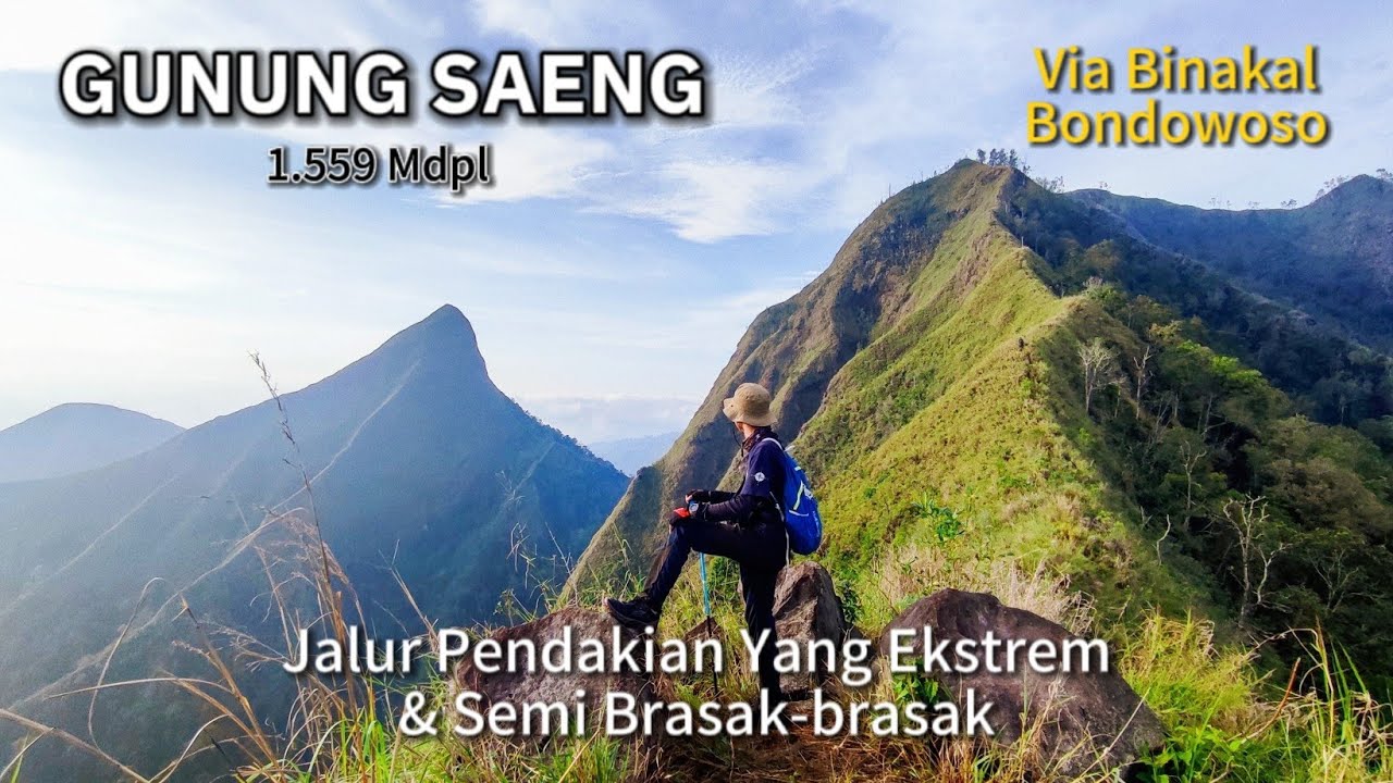 PENDAKIAN GUNUNG SAENG BONDOWOSO | Ekstremnya Jalur Bikin Pendakian ...