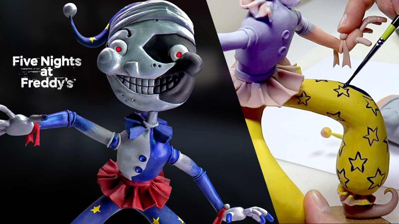 Making MOON / Moondrop from Five Nights at Freddy's! fnaf Polymer Clay ...