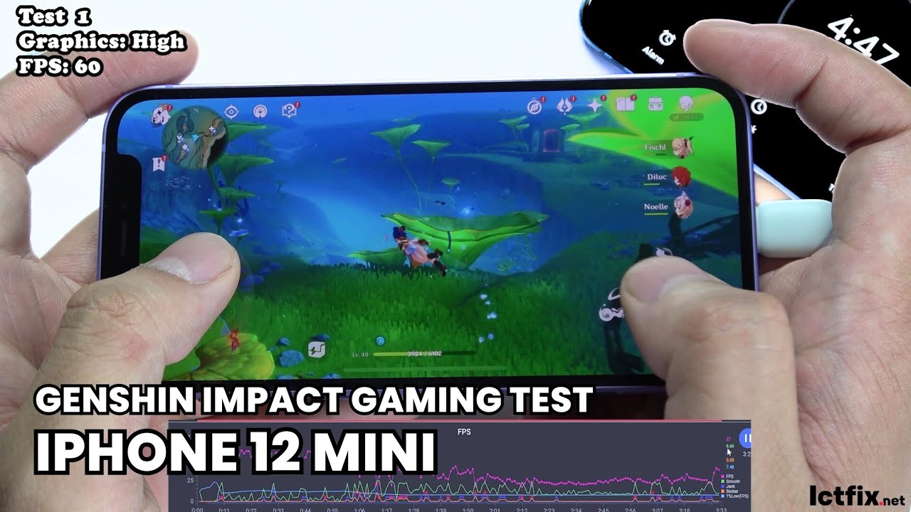 iPhone 12 Mini Genshin Impact Gaming test 2024 | Apple A14 Bionic - YouTube