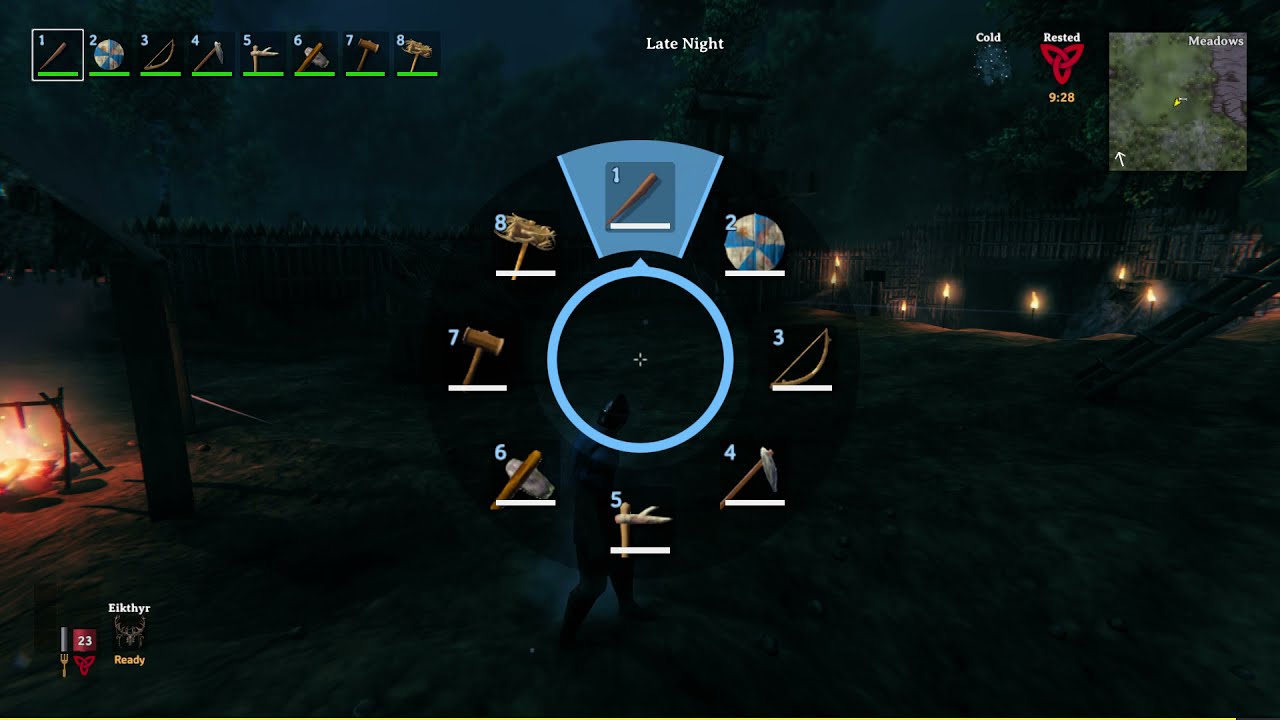 Valheim | Mod Showcase: BetterUI, Clock, RememberIP, and EquipWheel ...