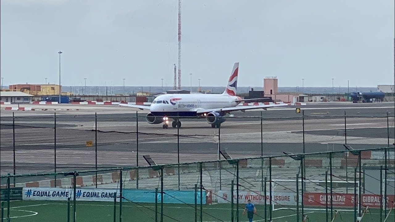 Flight BA491: Start na Gibraltarze. 2022-01-23 - YouTube