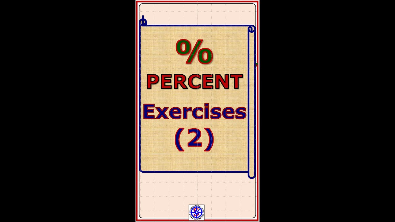 Percent Exercise 2 - YouTube