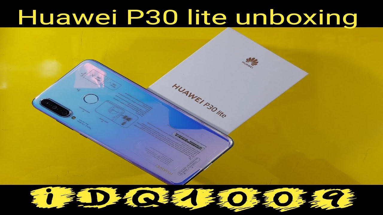 Huawei P30 lite unboxing - YouTube
