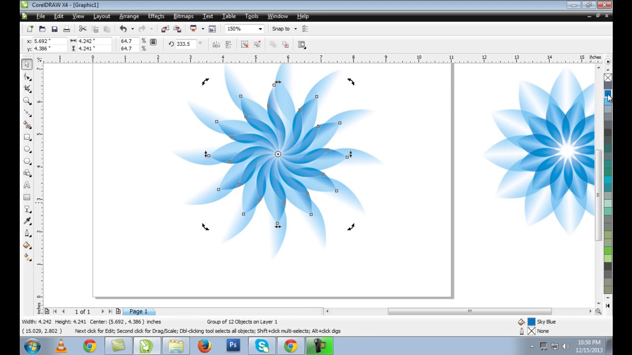 Coral Draw X7 - Tutorial 1 - YouTube