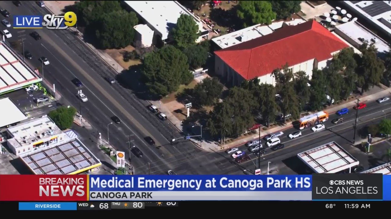 Canoga Park HS student hospitalized due to medical emergency - YouTube