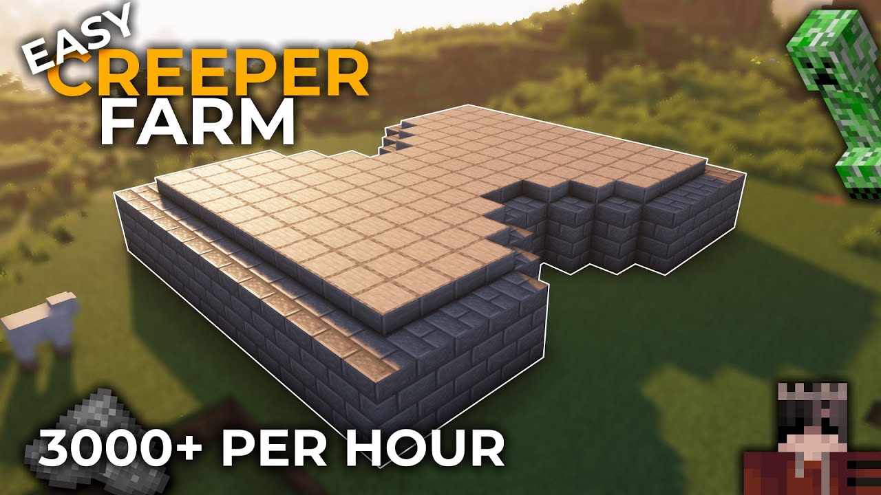 Minecraft: 1.20 Easy Creeper Farm Tutorial - YouTube