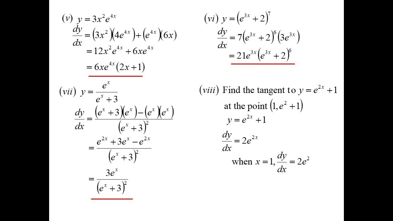 12X1 T07 01 differentiating exponentials 2023 - YouTube