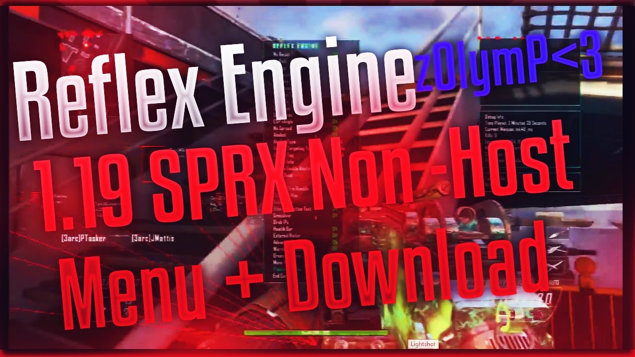 [Bo2/1.19] New Reflex Engine Non-Host SPRX Mod Menu(No Spread, Aimbot, etc) + Download || zOlymP ...