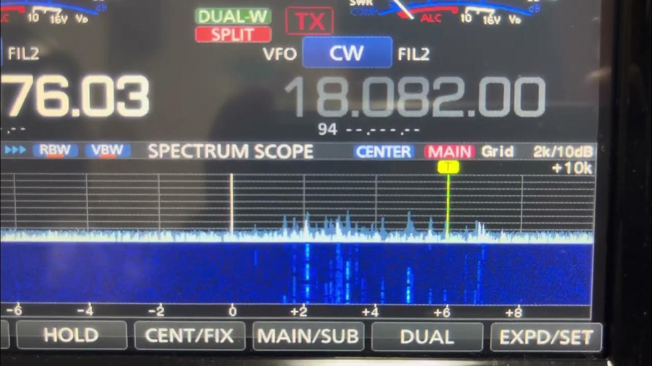 5H1WX 17m CW - YouTube