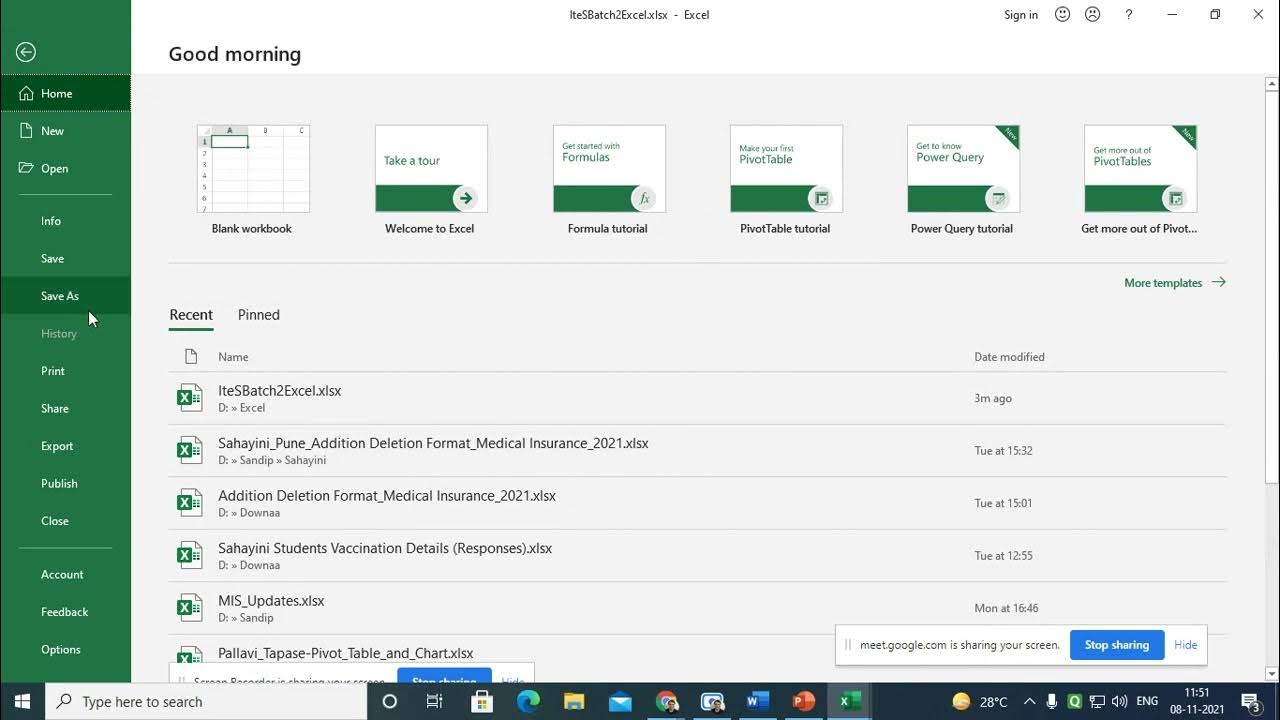 Introduction To MS Excel - YouTube