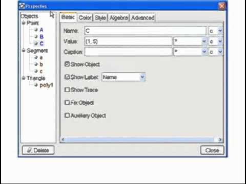 GeoGebra Tip Changing Properties Multiple Objects - YouTube
