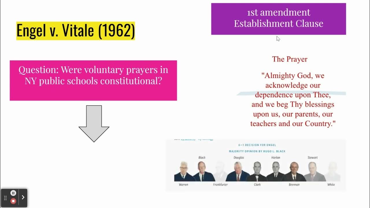 AP Gov: Engel v. Vitale - YouTube
