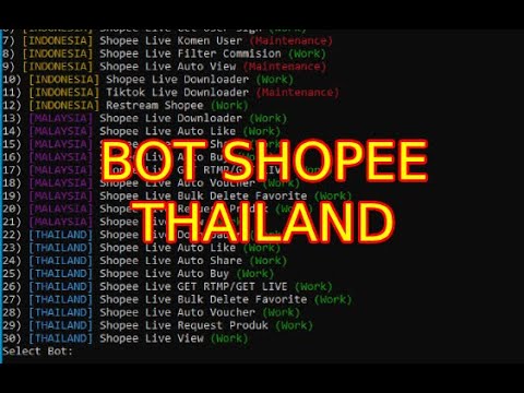 How to use bot auto Like, Share, Buy Shopee Thailand - YouTube