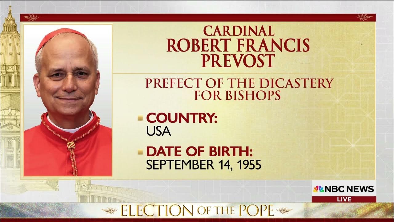 AMERICAN Cardinal Robert Prevost is named as new POPE - YouTube