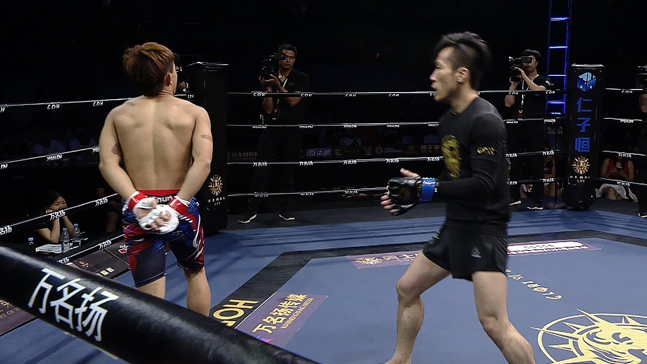 The Chinese fighter behind his hands, 20 seconds heavy punch KO ...