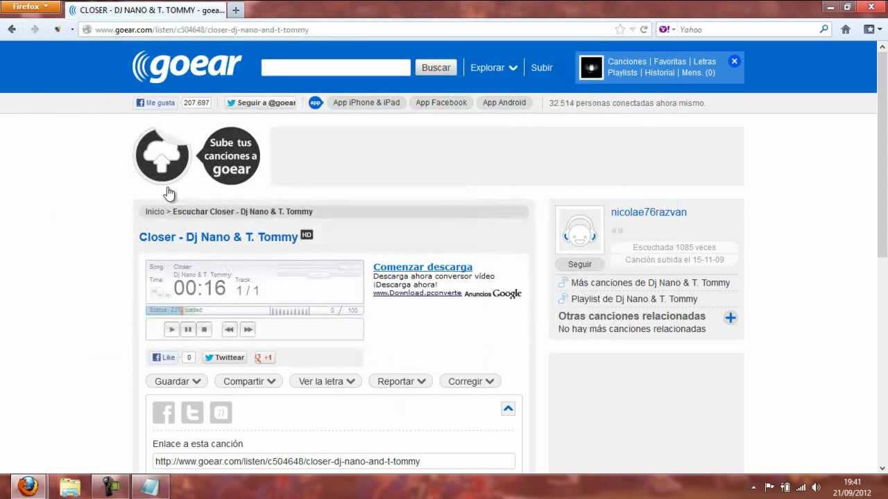 Como bajar musica de goear 2012 (Firefox) - YouTube