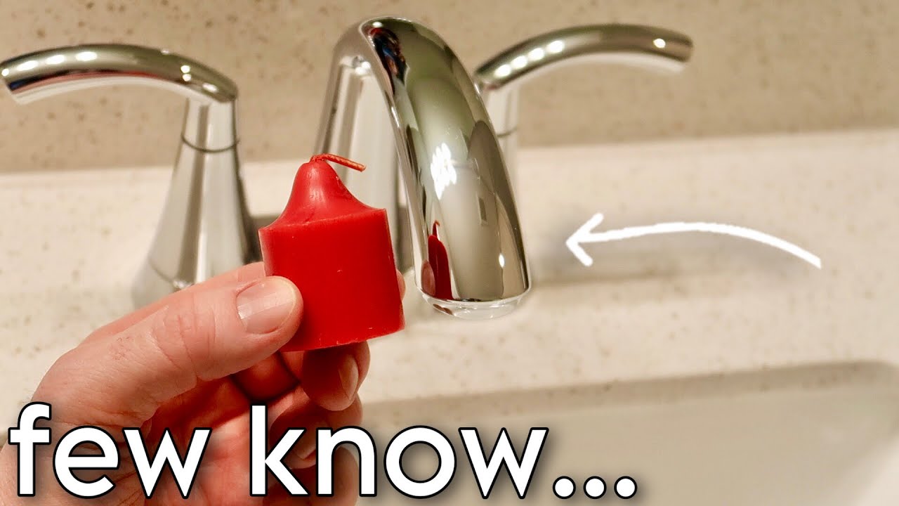 Rub a CANDLE on your FAUCET and WATCH what happens! (Genius) - YouTube