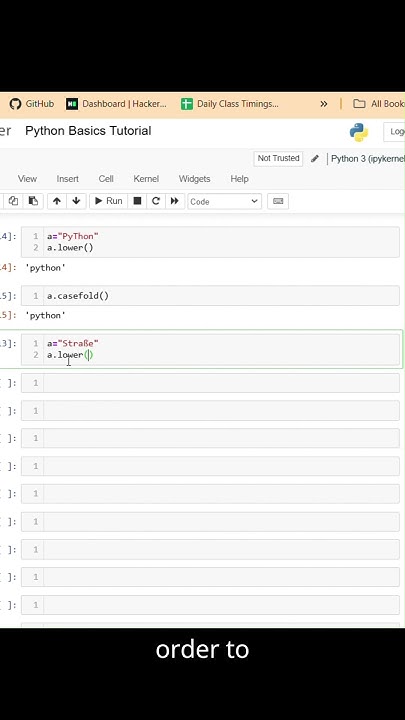 🚀 Python String Methods: lower() vs casefold() – What’s the Difference? #shorts #python - YouTube