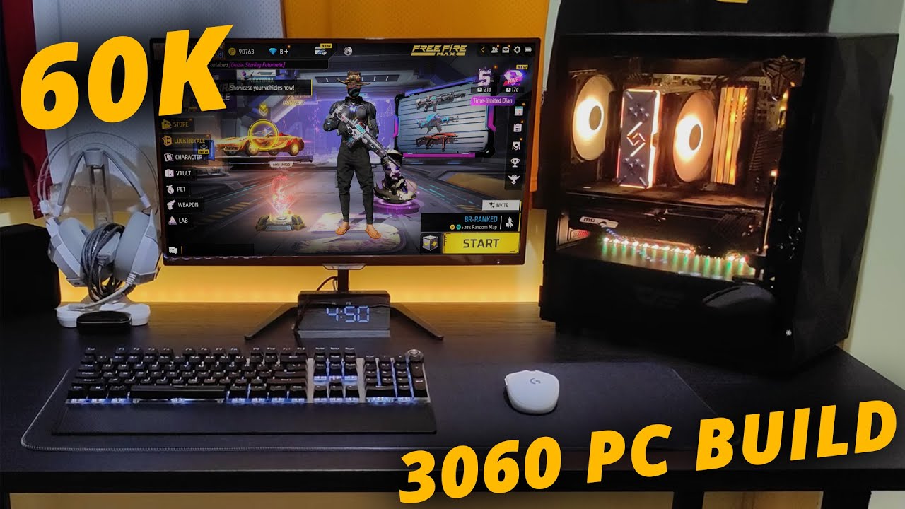 60K 3060 PC Build | 12GB Graphic Card | *2024* | PC Build under 60K ...
