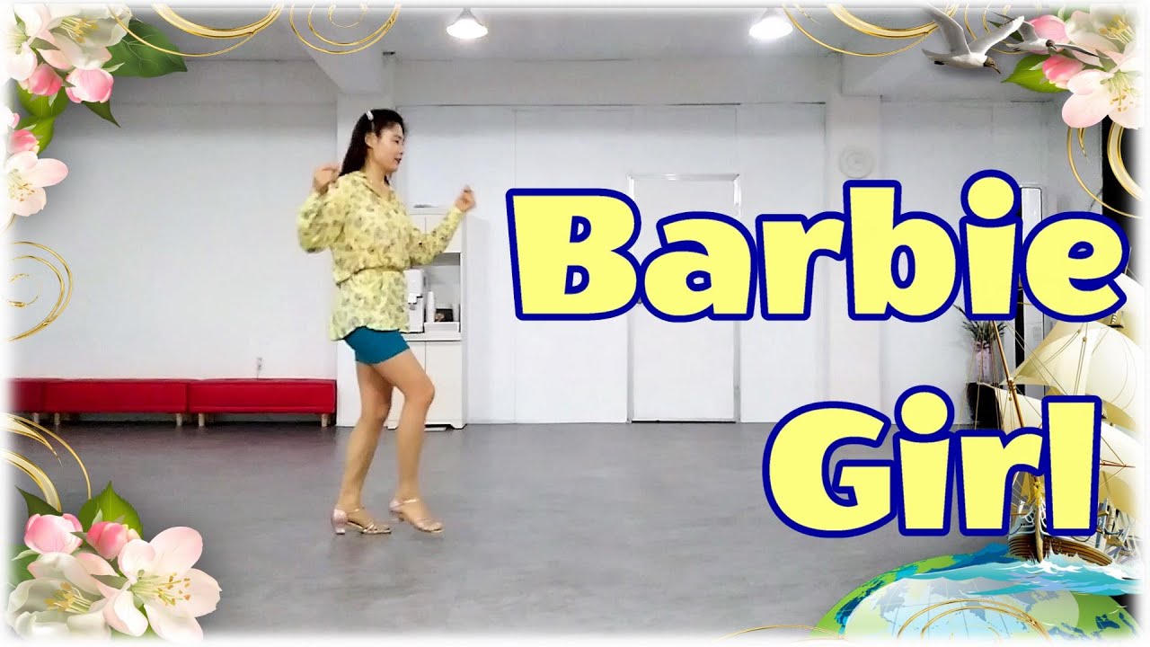 Barbie Girl line dance (Phrased Improver)아쿠아-바비걸 - YouTube
