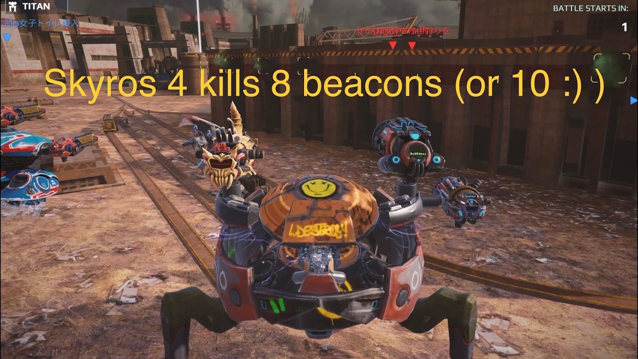 Skyros 4 kills 8 beacons - War Robots WR - YouTube