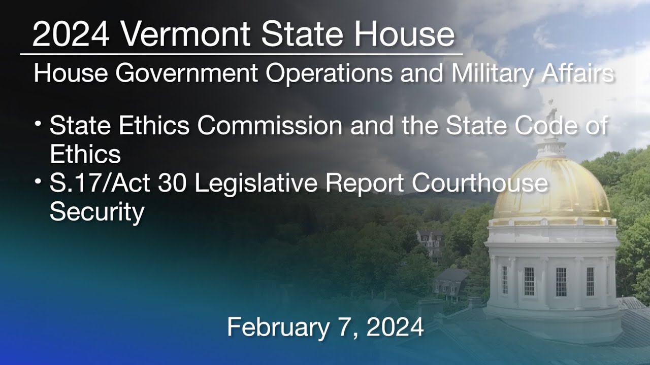 VT State House - State Ethics Commission & the State Code of Ethics and ...