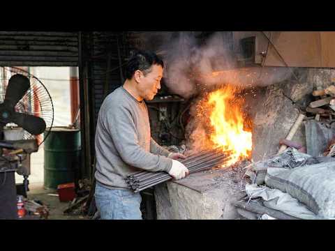 80 Yaşındaki Kırsal Demircinin Çiftlik Aletleri Yapım Süreci