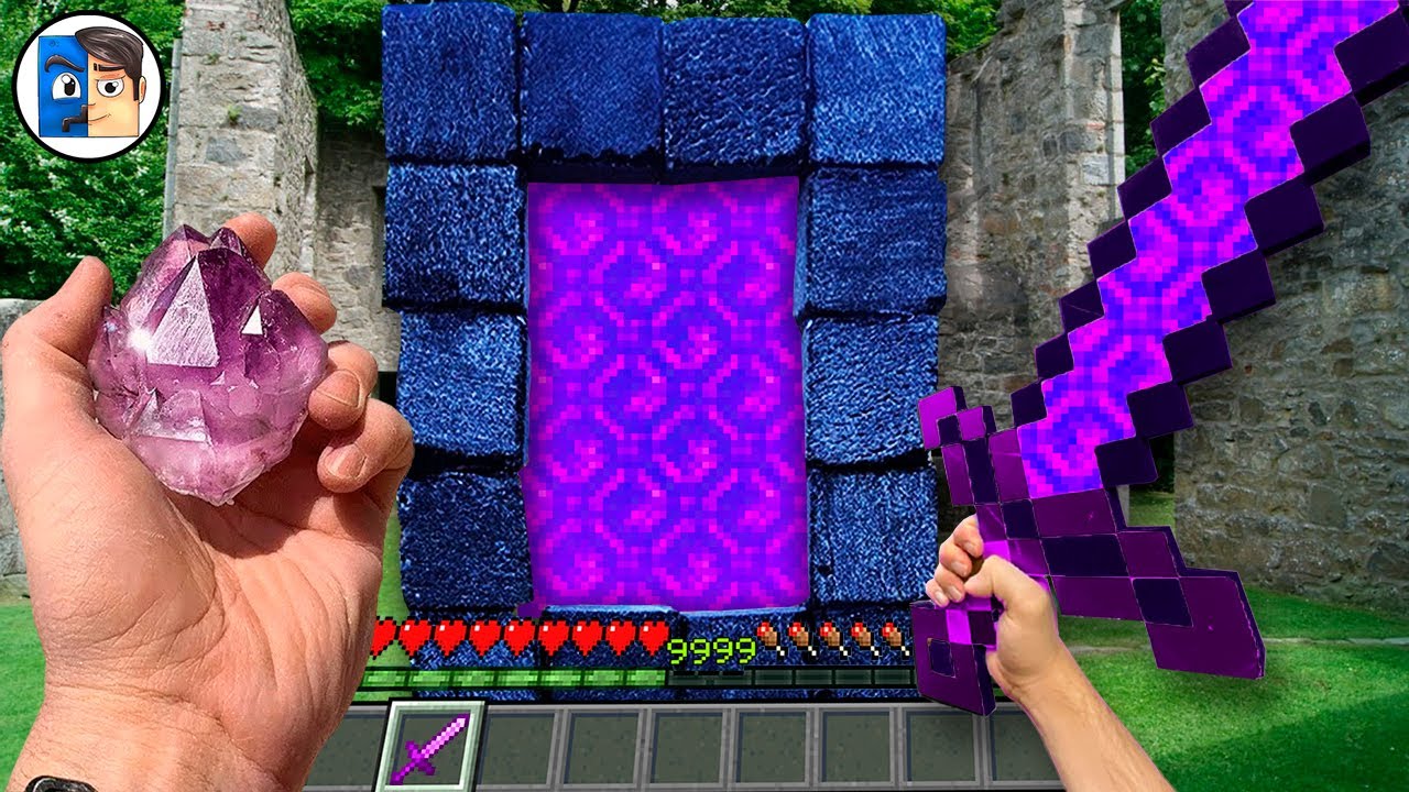 Minecraft in Real Life POV - REALISTIC NETHER PORTAL in Realistic ...