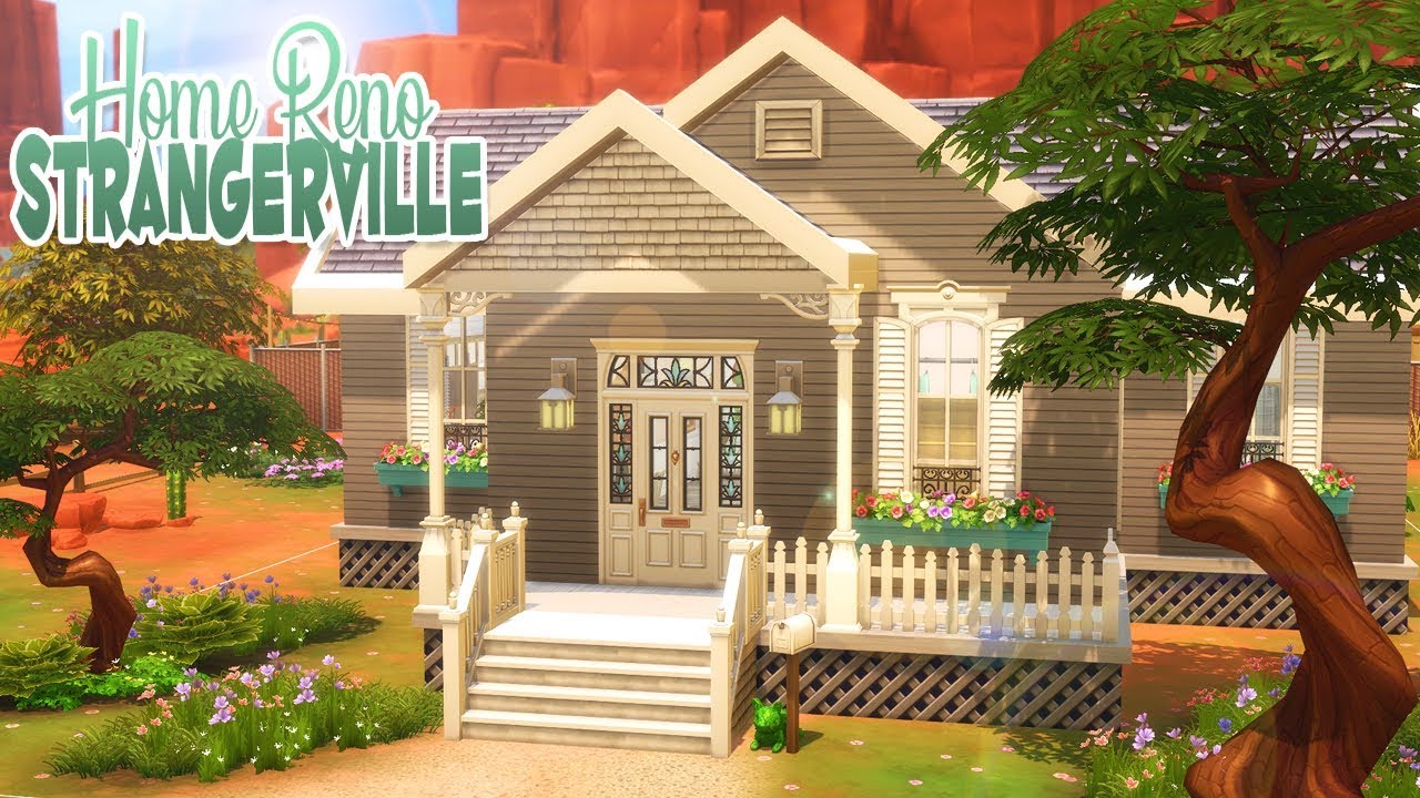 STRANGERVILLE HOME RENO | The Sims 4 SPEED BUILD (No CC) - YouTube