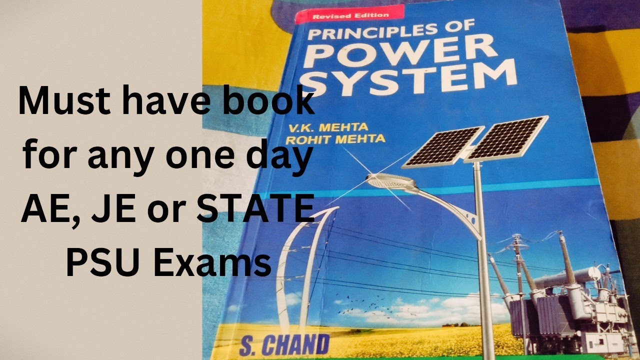Power System book | Book for all one day AE, JE & PSU Exams | Must have ...