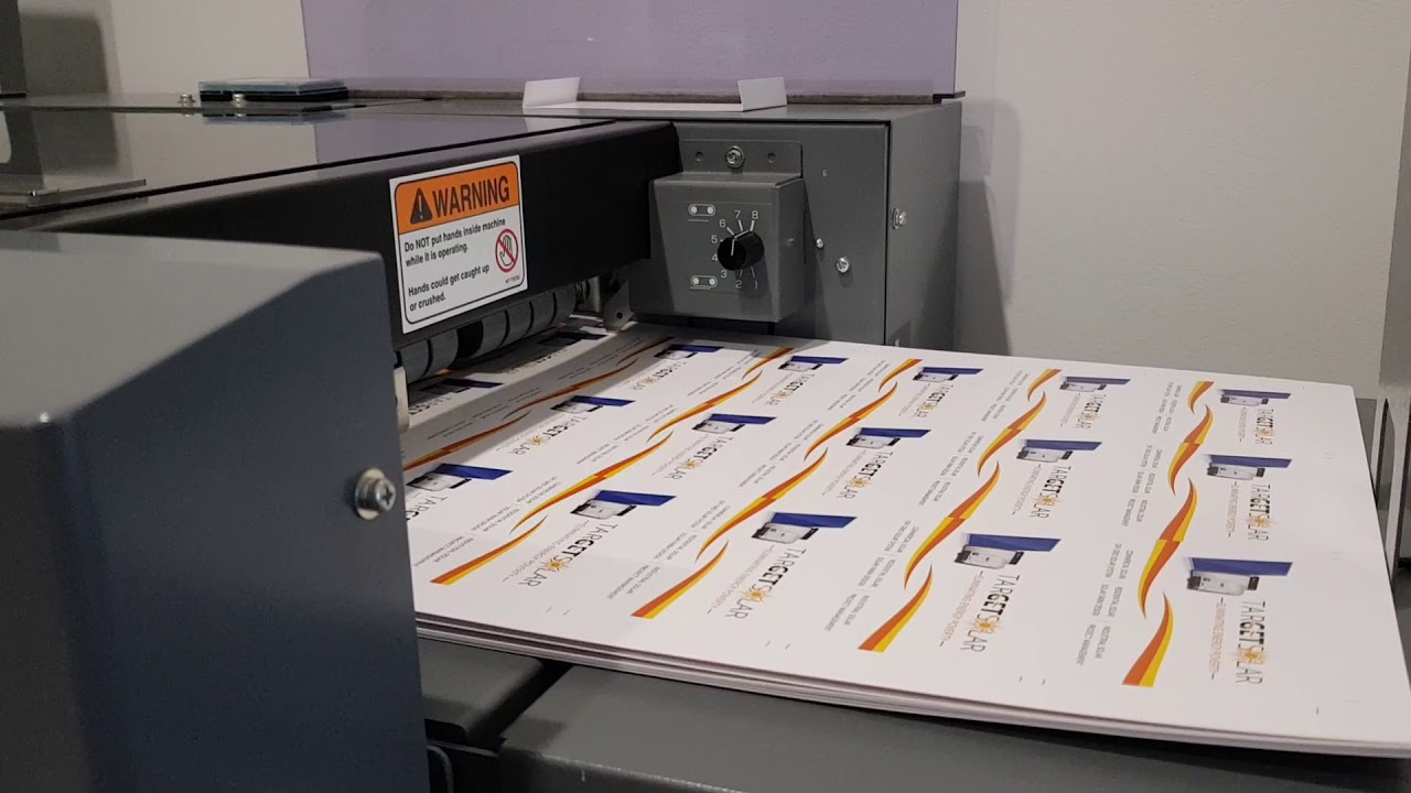 Duplo 616 Card cutter - YouTube