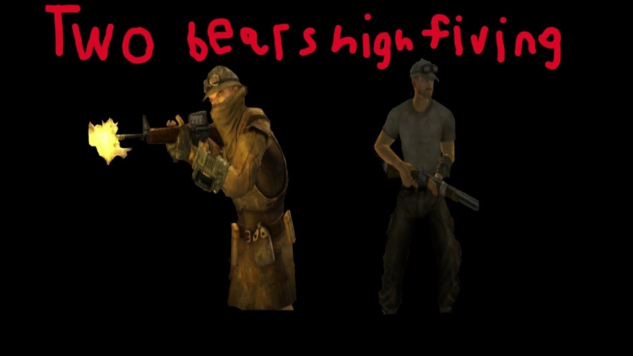 Two bears high fiving episode one - YouTube