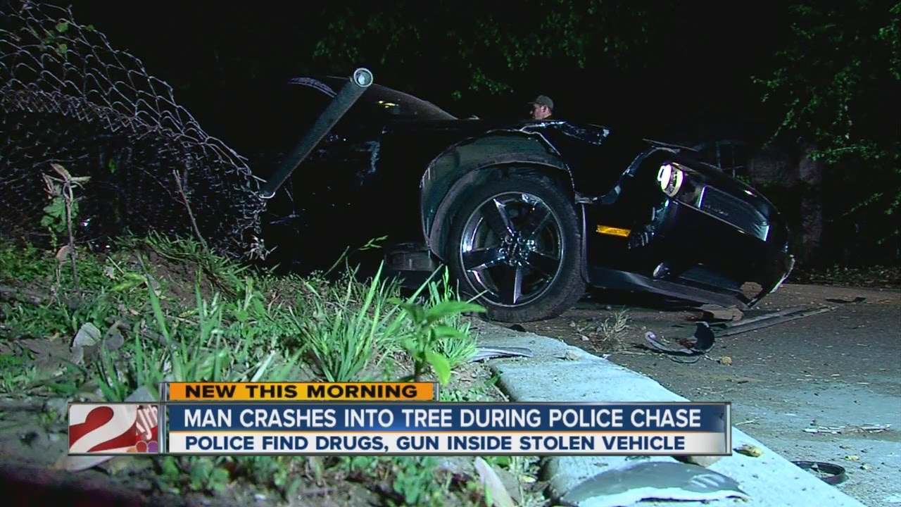 Man arrested after driving 130 mph, crashing car - YouTube
