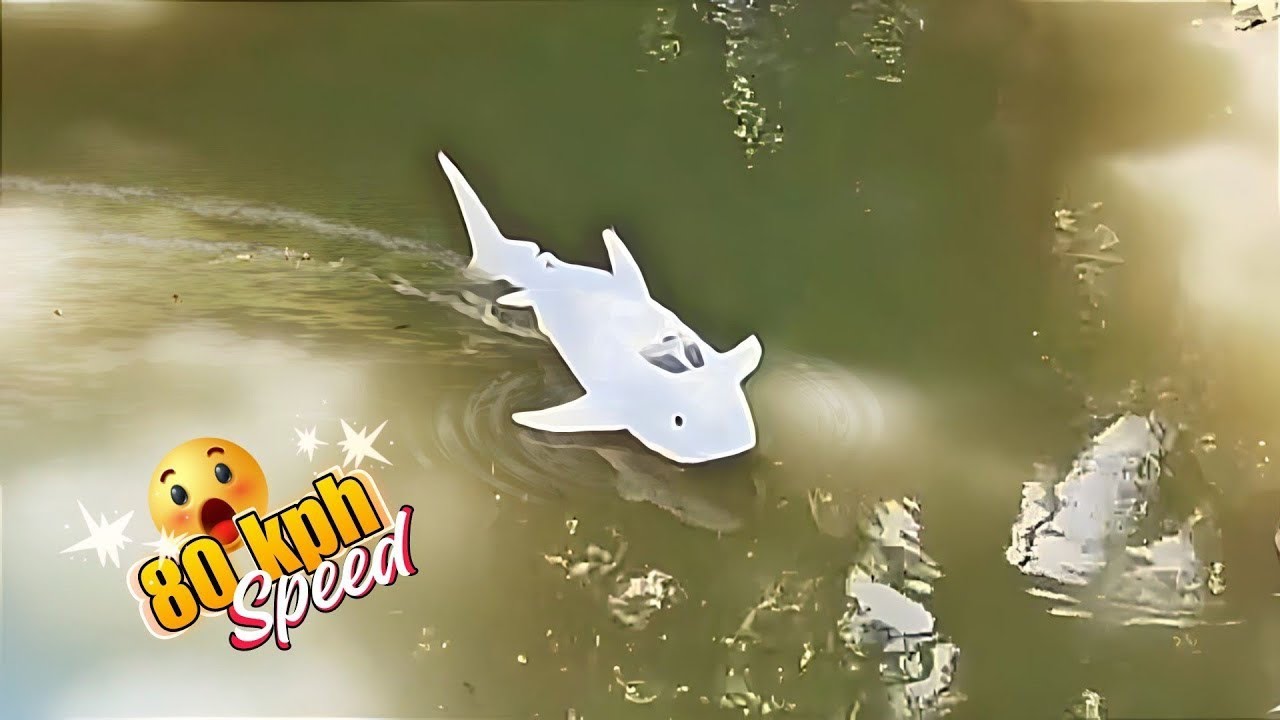 Home made remote control shark 🦈 || Remote control boat || Rc review ...
