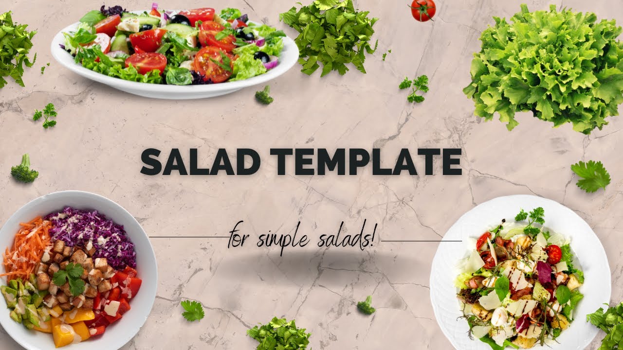 Make a Simple Salad With My Salad Template - YouTube