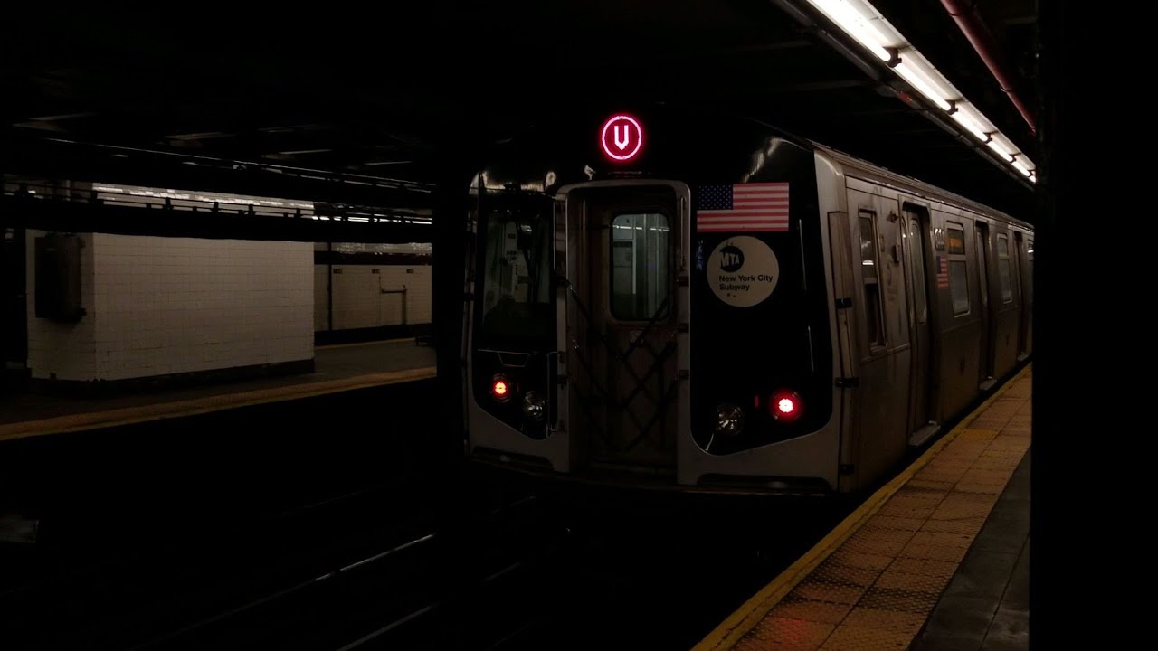 MTA: M to 168 St action ft. R160 V - YouTube