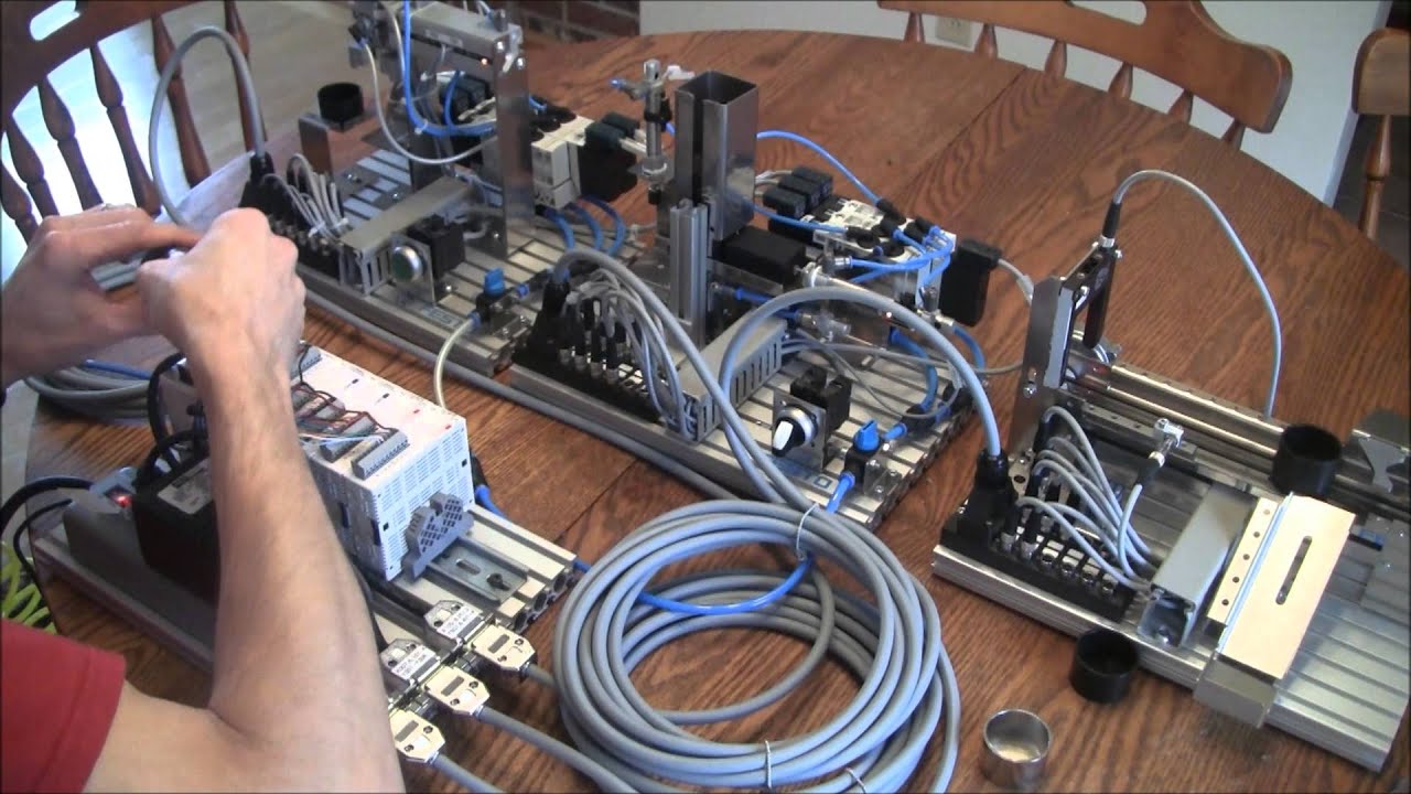 PLC Trainer - THREE Festo MecLabs - YouTube