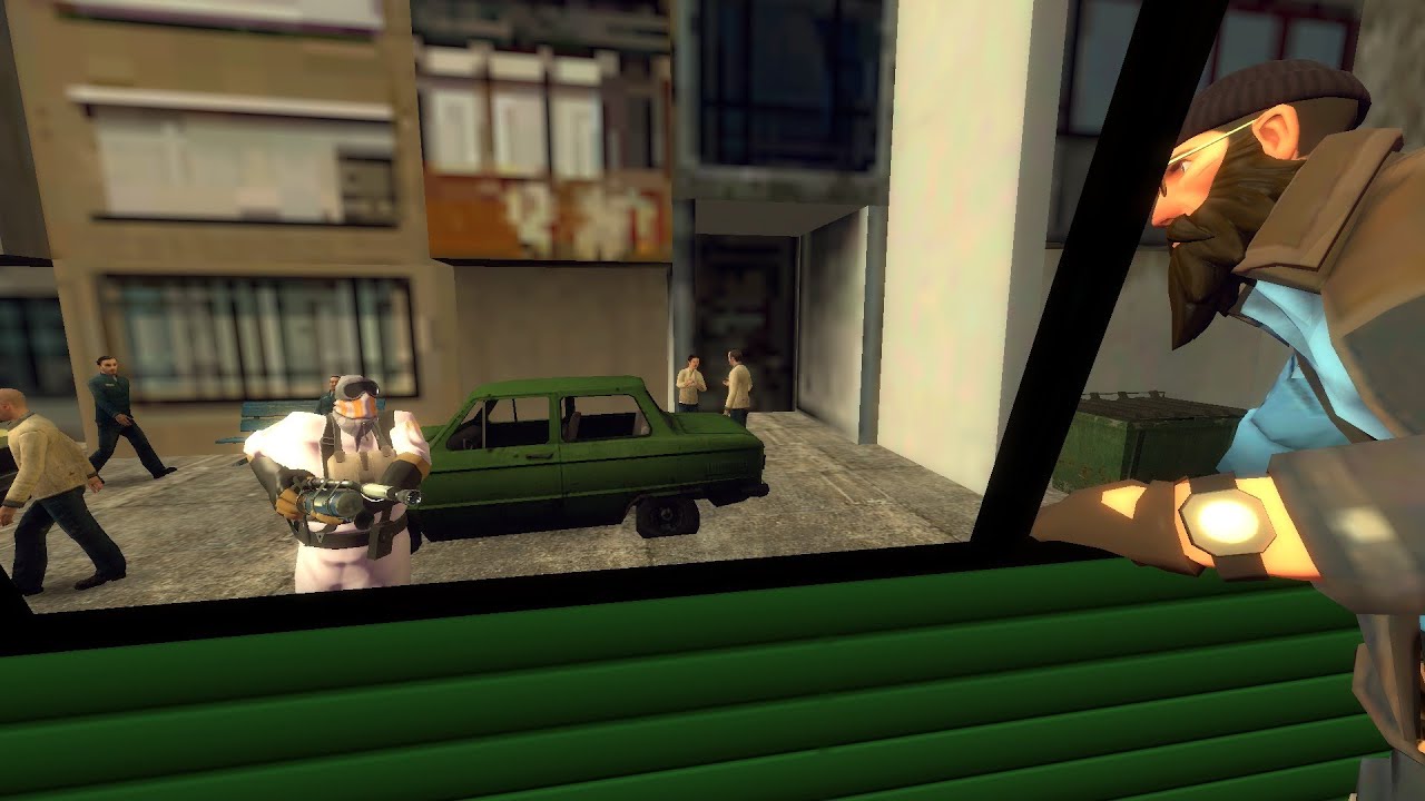 Hardcore Henry bus fire scene HL2/TF2 dub - YouTube