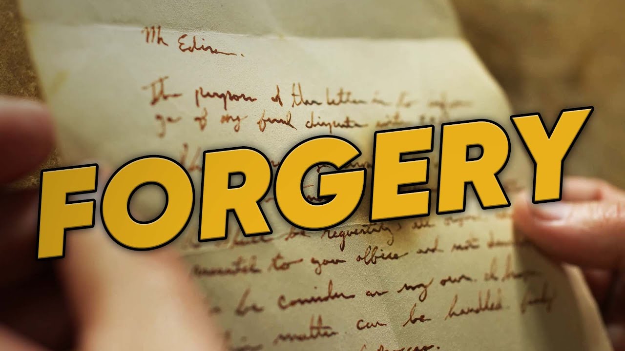 How to Perfectly Forge Historical Documents - YouTube