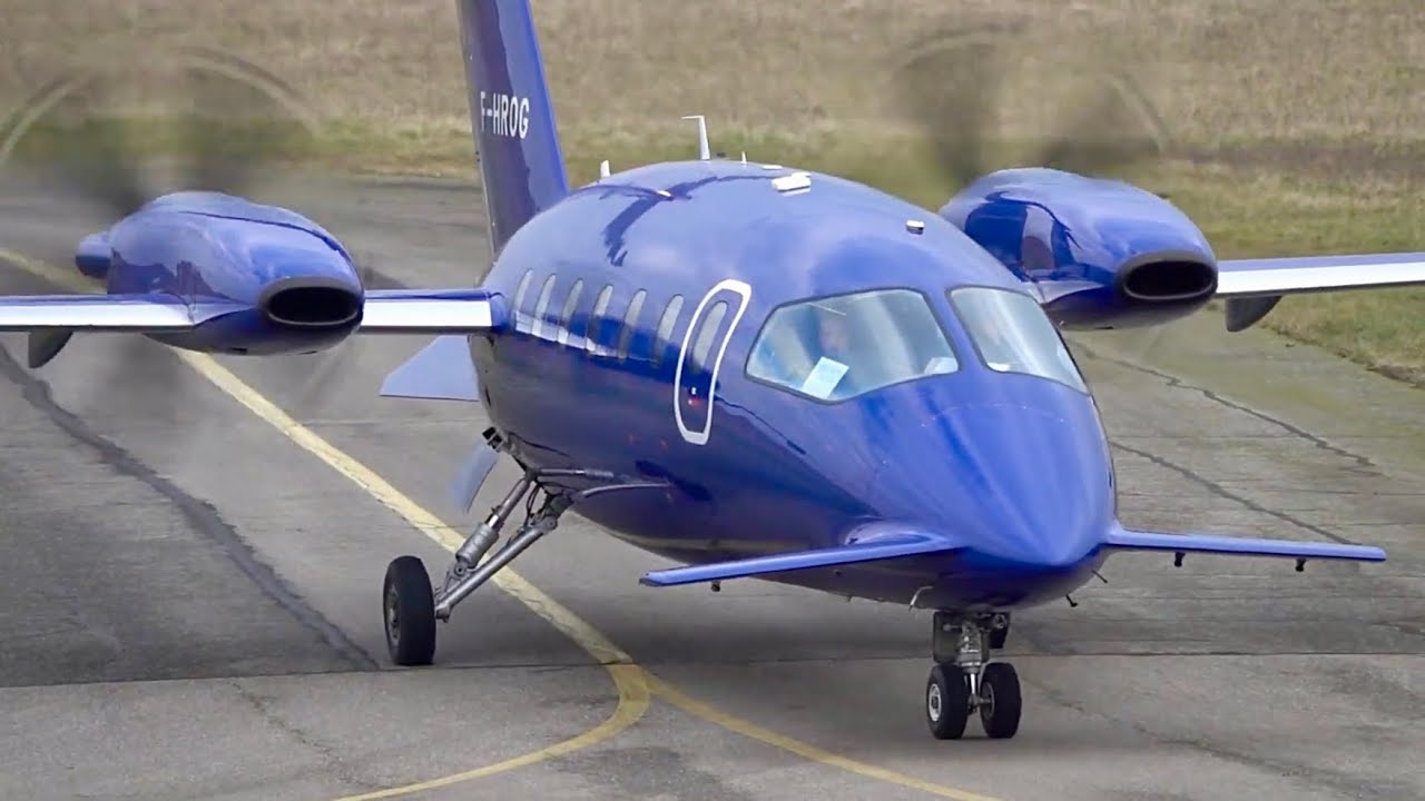 Unique Design | Piaggio P180 Avanti II | Landing at Nancy #innovation # ...