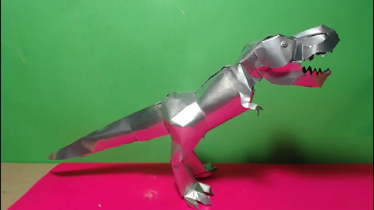 "🔥 ¡Descubre el Secreto! Cómo Crear un Tiranosaurio Rex de Latas de ...
